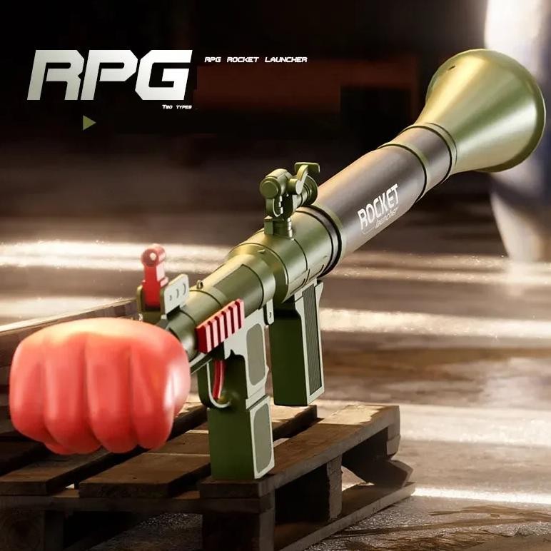 Jual NEW RPG FIST ROCKET LAUNCHER TOY GUN MANUAL AIR SHOOTING GRENADE ...