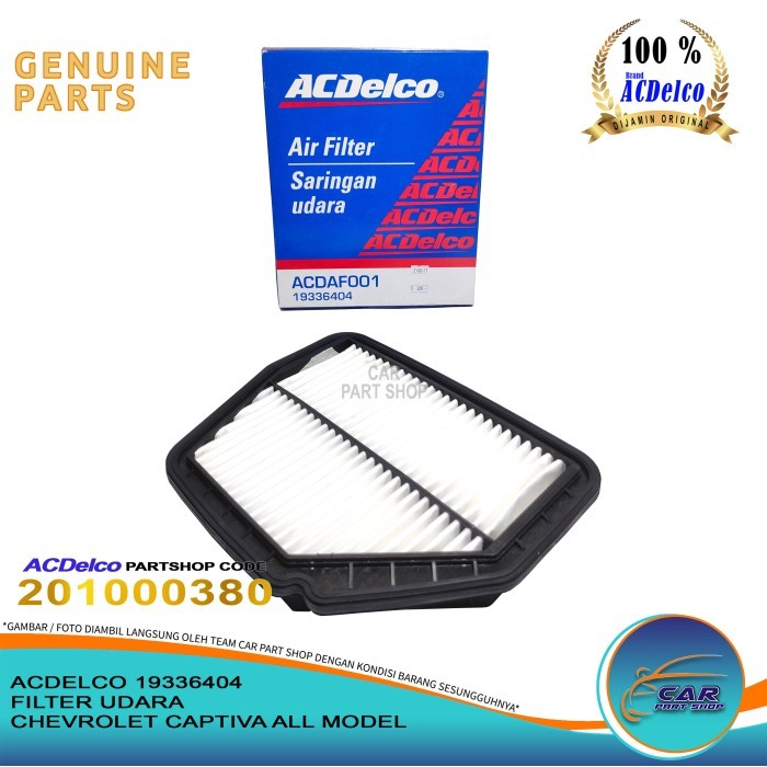 Jual Filter Udara Ac Delco Chevrolet Captiva All Model (Ori By Gm Ac ...