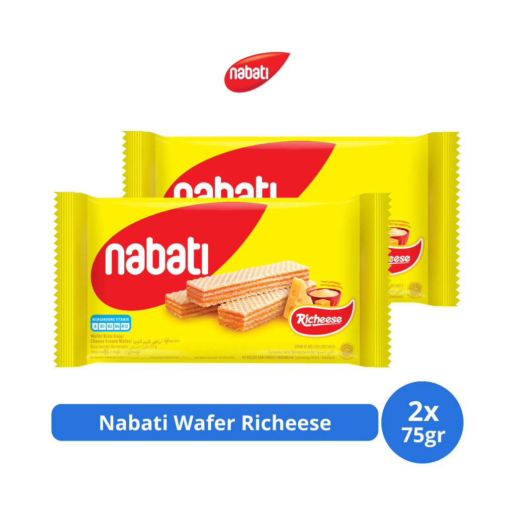 Jual Nabati Wafer Richeese 75gr x 2 pcs | Shopee Indonesia