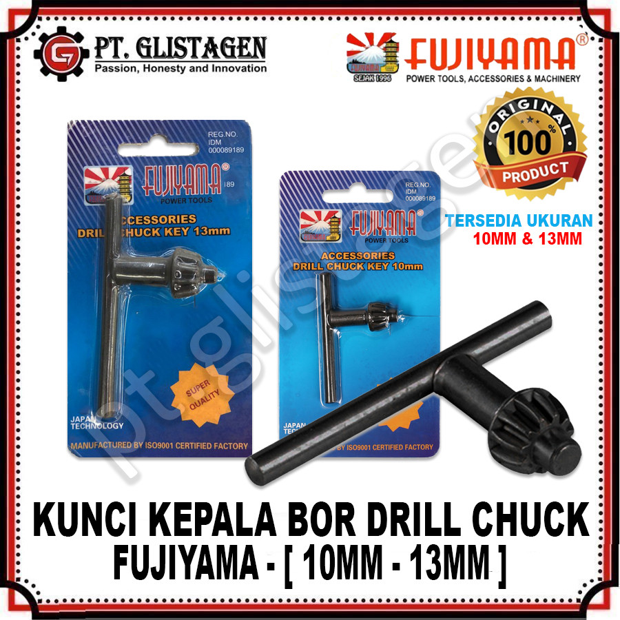 Jual FUJIYAMA Kunci Kepala Bor Drill Chuck Key 10MM 13MM ORIGINAL ...