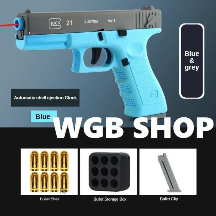 Jual Terbaru Mainan Pistol Shell Ejecting Blowback Blaster Toy