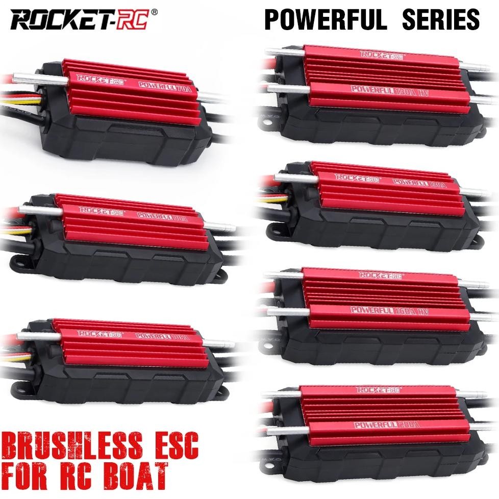 Jual ROCKET-RC POWERFUL BOAT ESC/ESC-HV NEW 32-BIT BRUSHLESS ESC 70A ...