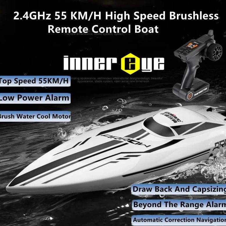Jual BRUSHLESS HIGH SPEED LARGE RC SPEEDBOAT BOAT 63CM 200M AUTO ...