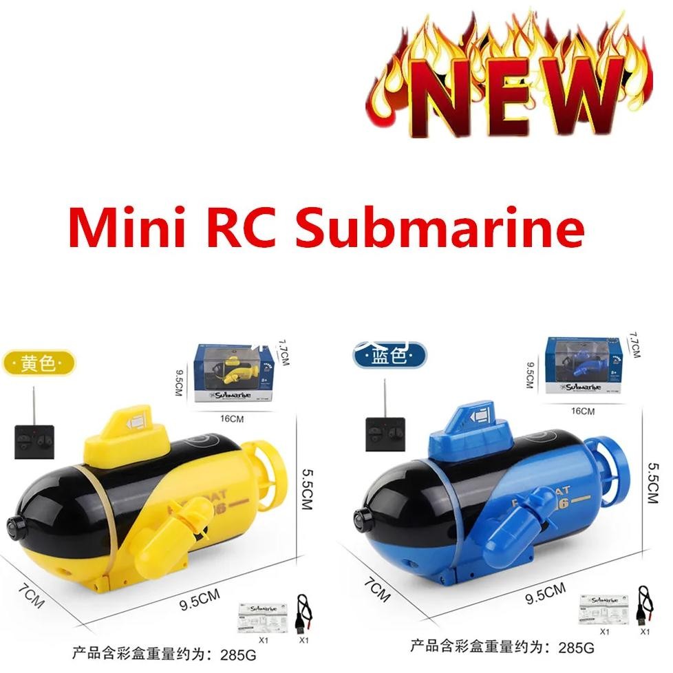 Jual MINI RC SUBMARINE 10KM/H RADIO REMOTE CONTROLLED SHIP DUAL MOTOR ...