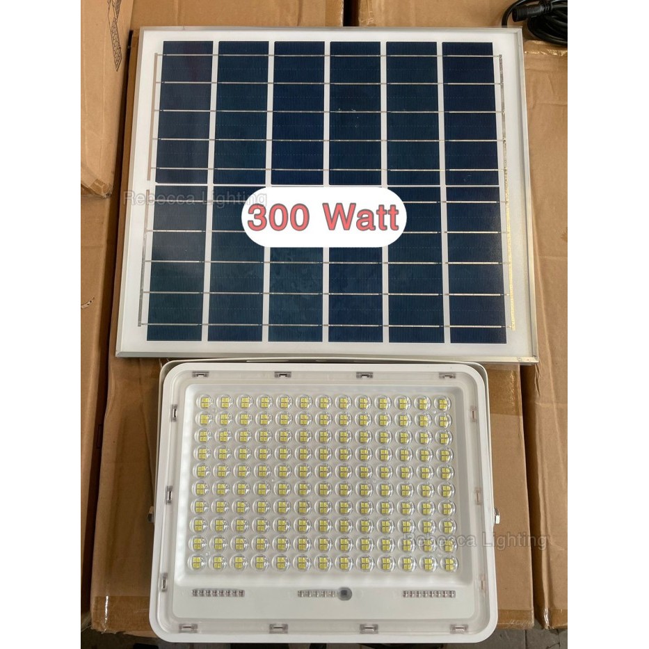 Jual Jual! Lampu Sorot Solar Cell Tenaga Surya 300 Watt Lampu Tembak 300W Panel | Shopee Indonesia