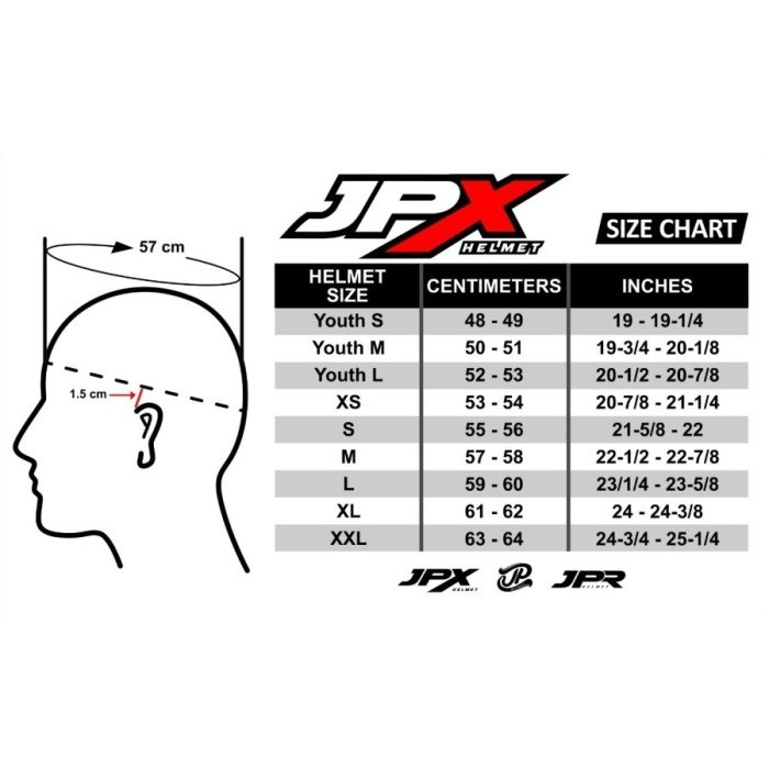 Jual JPX HELM JP ROKR SOLID / BROKEN WHITE / RETRO CLASSIC | Shopee ...