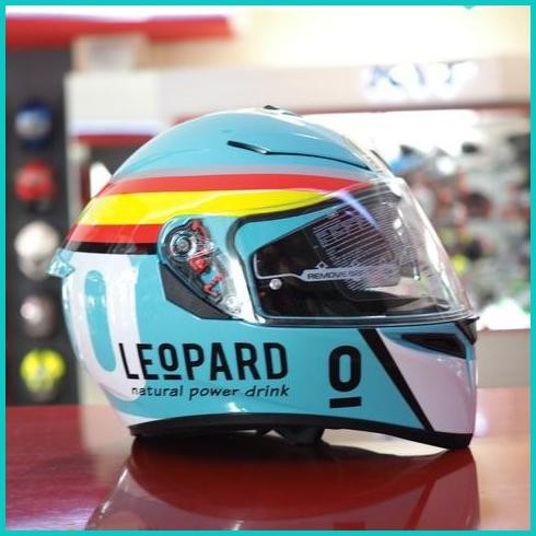 Jual AGV K3 SV LEOPARD Joan Mir Rep Helm Full Face AGV K-3 SV Helm AGV ...