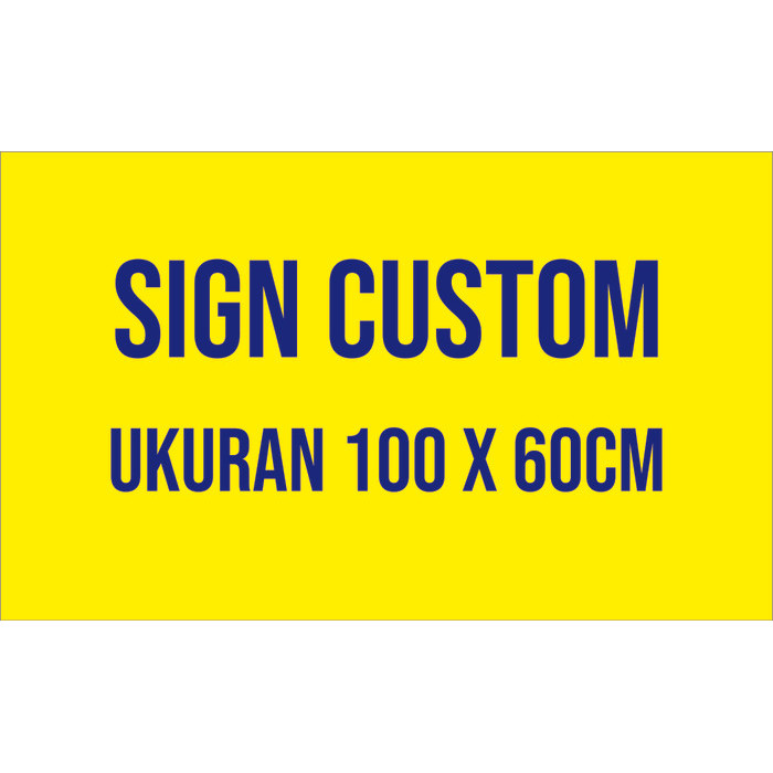 Jual Rambu Custom Ukuran 100 X 60Cm | Shopee Indonesia