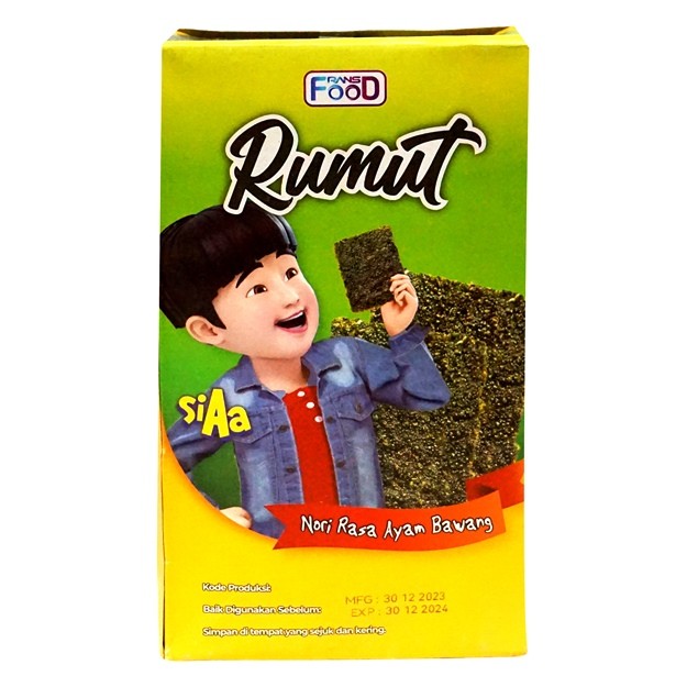 Jual S18868 RANS FOOD RUMUT NORI AYAM BAWANG RUMPUT LAUT 10GR SACHET ...