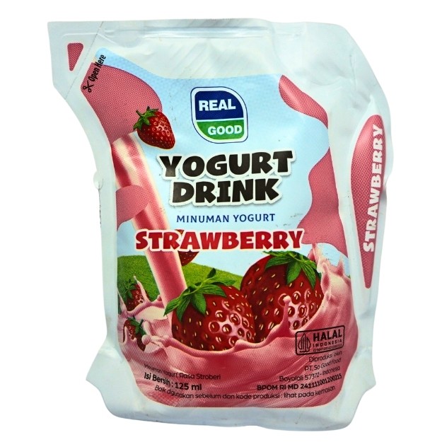 Jual S20910 REAL GOOD STRAWBERRY YOGURT DRINK 125ML MAJU BERSAMA ...
