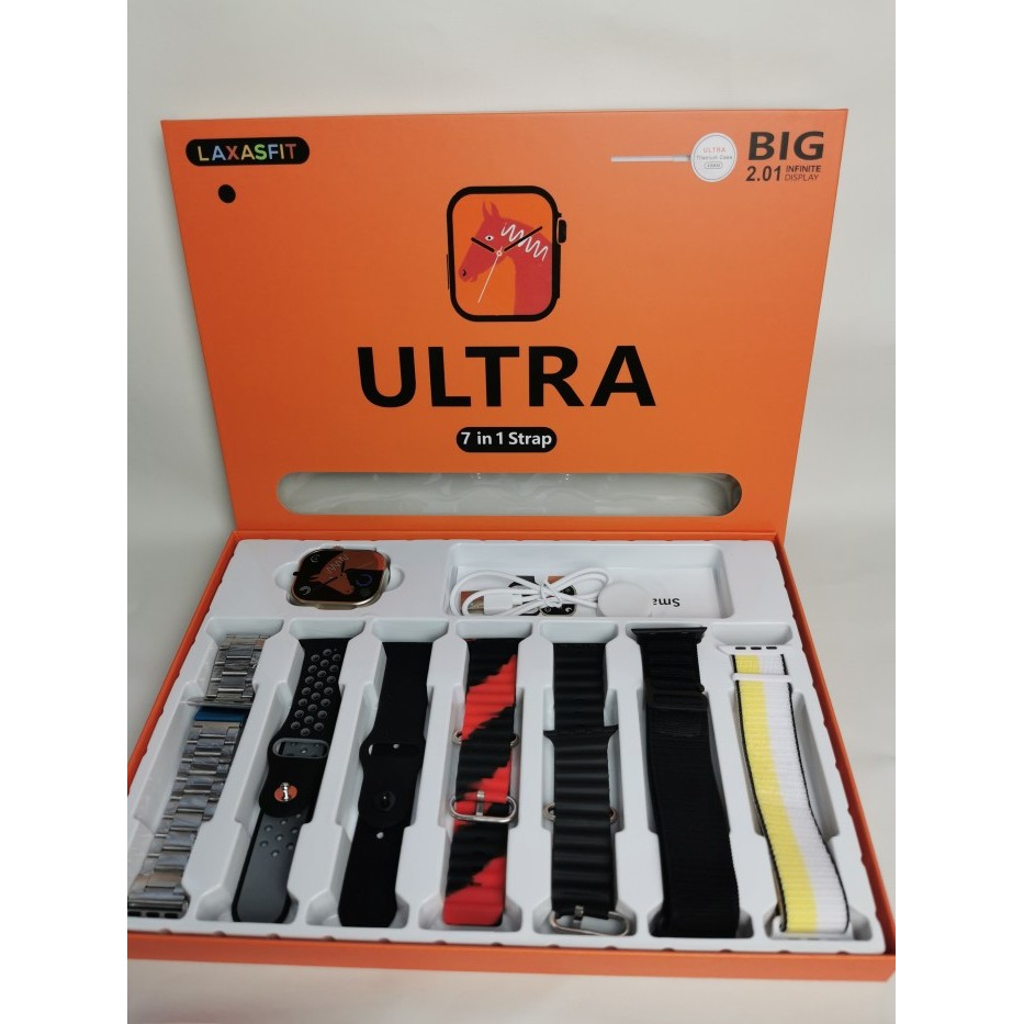 Jual SMARTWATCH ULTRA Strap 7 in 1 49mm Series SUPPORT i-OS & ANDROID ...