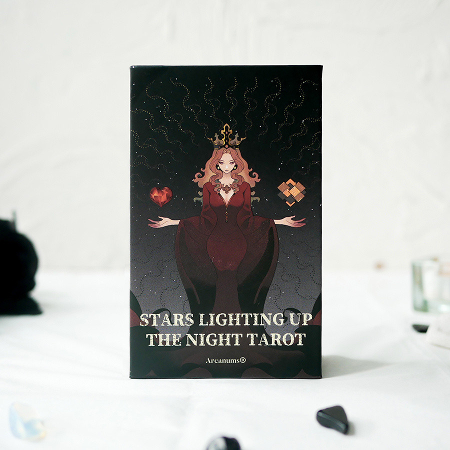 Jual Starry Night THALO Card Fate Sense Beautiful Stars Lighting Tarot ...