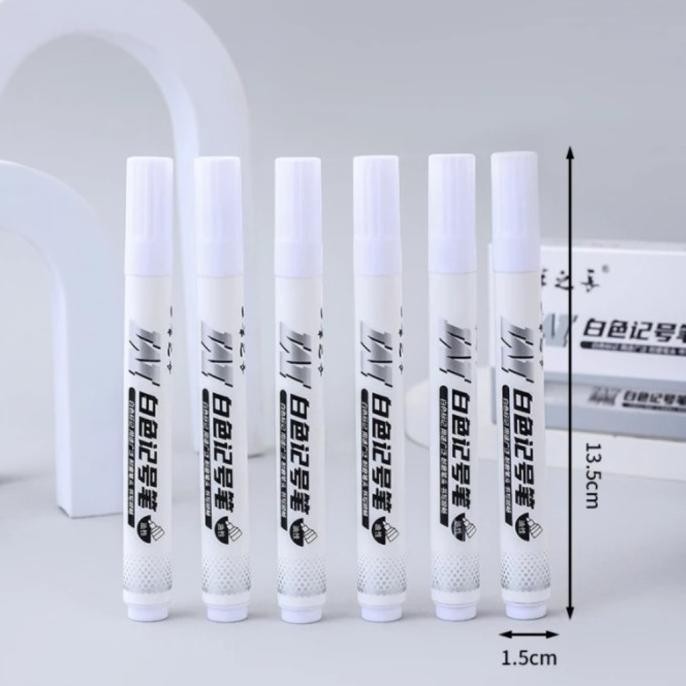 Jual Spidol Putih Permanent Waterproof Paint Marker | Shopee Indonesia