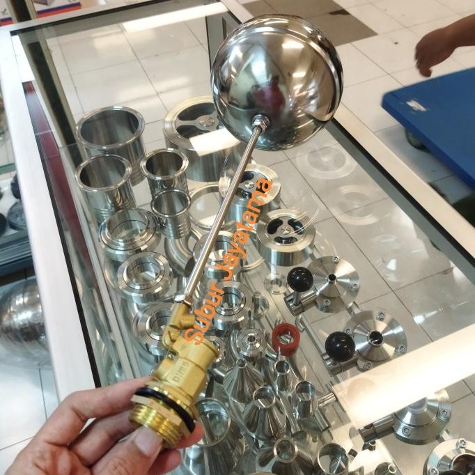 Jual Floating Valve Pelampung Tangki Kuningan 1 " DN 25 Bola Stainless ...