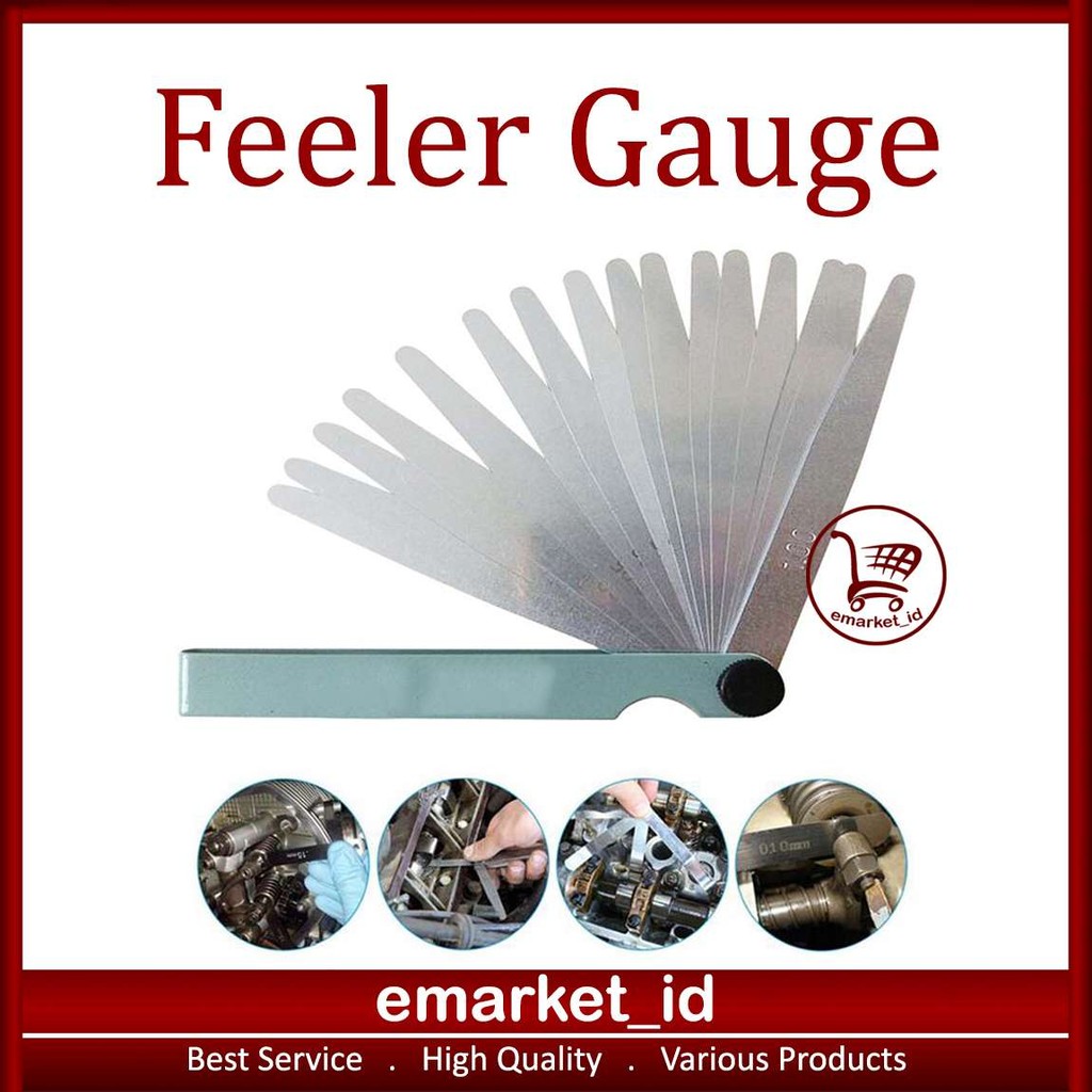 Jual EM Feeler Gauge 10-15cm 14-17 Blade AH95 / Alat Ukur Celah ...
