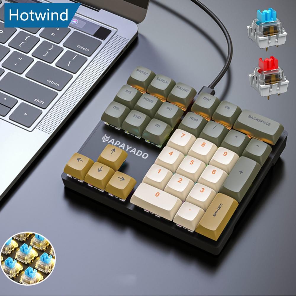 Jual HW 33 Key Mechanical Numeric Keypad Mekanik Kunci dengan lampu ...