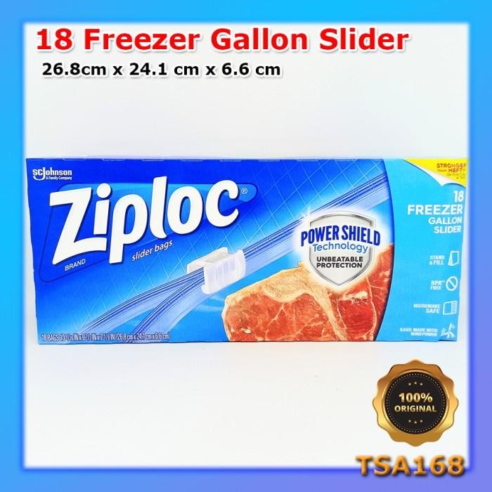 Jual Ziploc Freezer Gallon Slider 18 Seal Top Bags Grip And Seal Berkualitas | Shopee Indonesia
