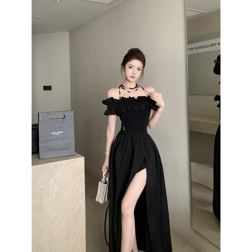 Jual Angin lembut ruffles manis gaun strapless temperamen baru backless ...