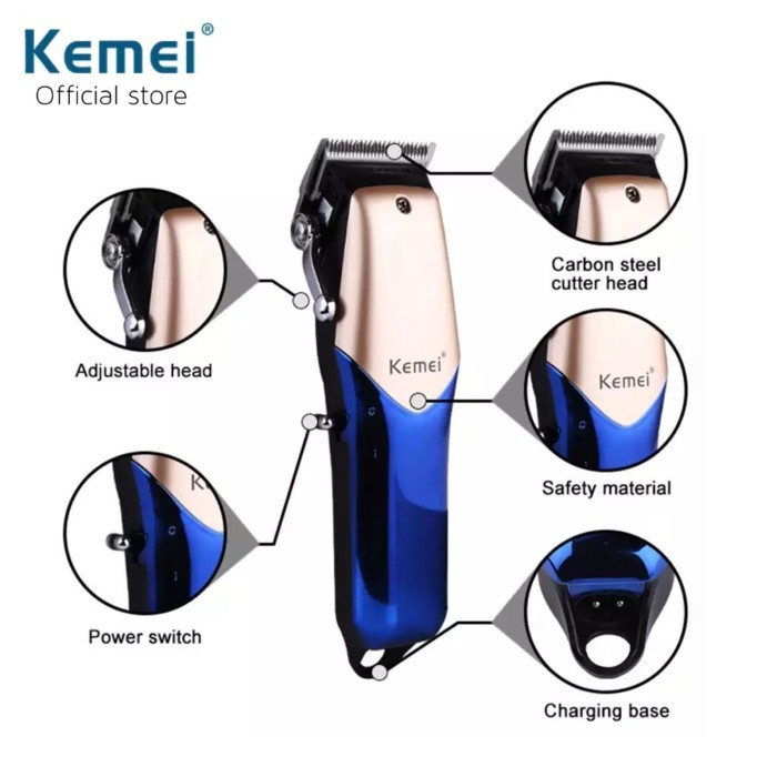 Jual Alat Cukur Rambut Kemei 2 Power Hair Clipper Cordless Cukuran Km 2615 | Shopee Indonesia