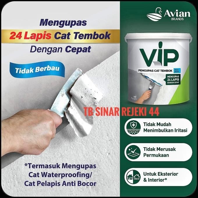 Jual 4 KG VIP PENGUPAS CAT TEMBOK WATER BASED CAIRAN PERONTOK PAINT ...