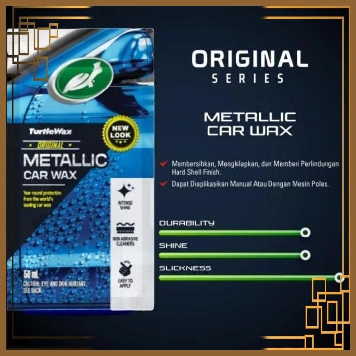 Jual [JA55] TURTLE WAX METALIC CAR WAX ORIGINAL LIQUID SACHET 50ML ...