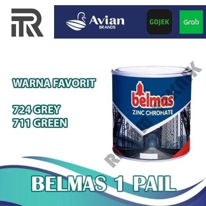 Jual Cat Dasar Meni Belmas Zinc Chromate 20 KG Abu Hijau Anti Karat ...