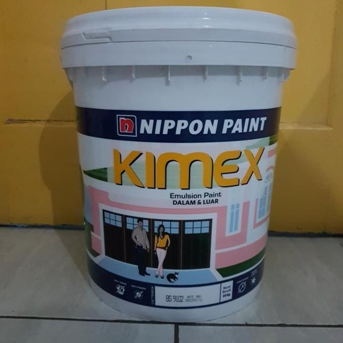Jual Cat Tembok Nippon Paint Putih/Kimex BS 9102 20kg | Shopee Indonesia
