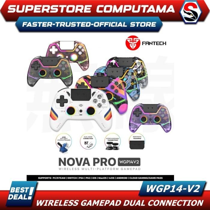 Jual Fantech Wgp14 Nova Wireless Gamepad With Hall Effect For Ps ...