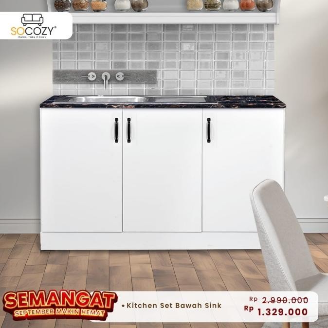 Jual Kitchen Set SINK Putih Minimalis/ Kitchen Set Model | Shopee Indonesia