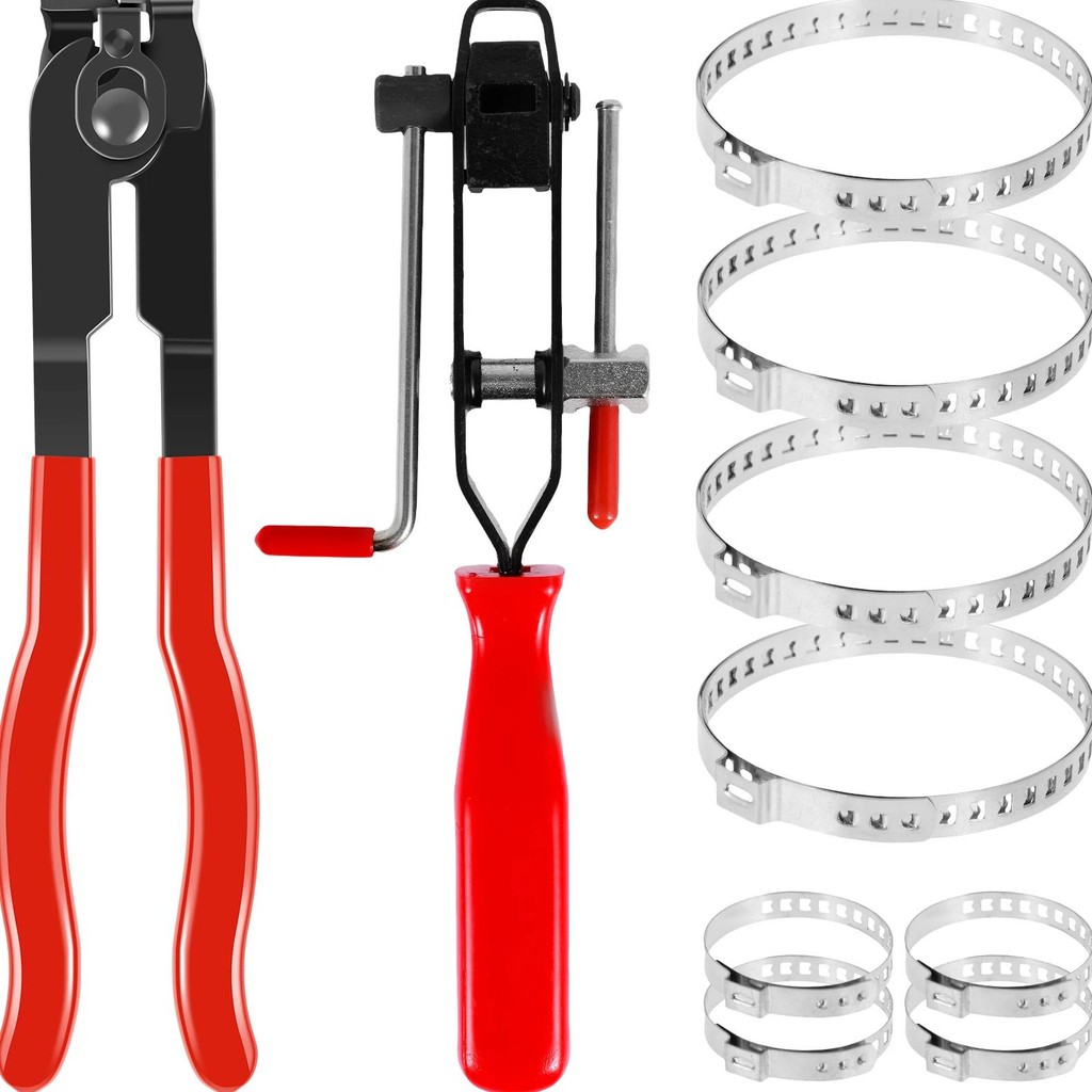 Jual cv joint boot clamp pliers set stainless steel car banding tools ...