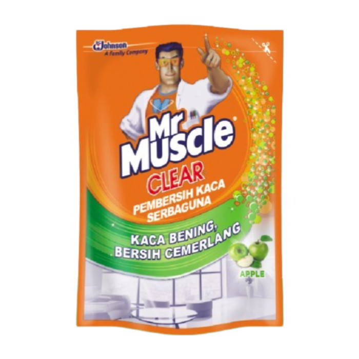 Jual Mr. Muscle Clear Pembersih Kaca Apple Refill 400ml | Shopee Indonesia