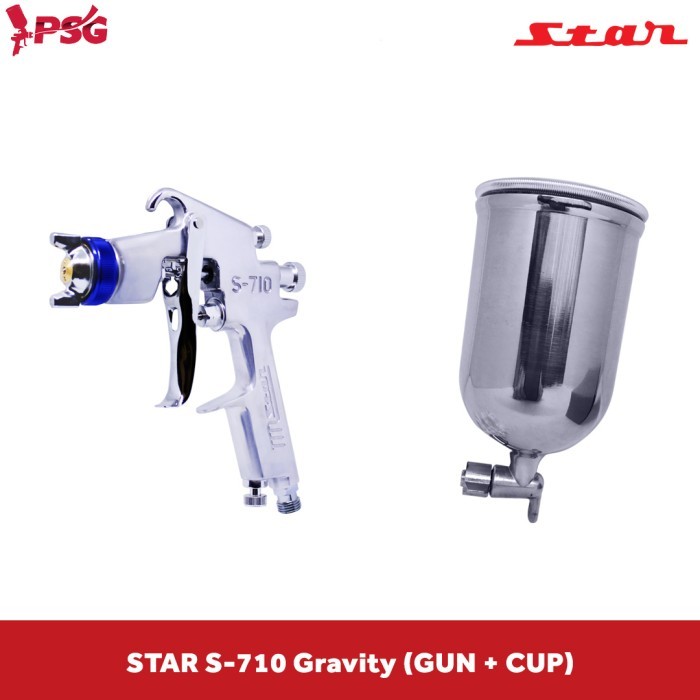 Jual Star Spray Gun Tipe S-710-21G Tabung Atas Original Made In Taiwan ...