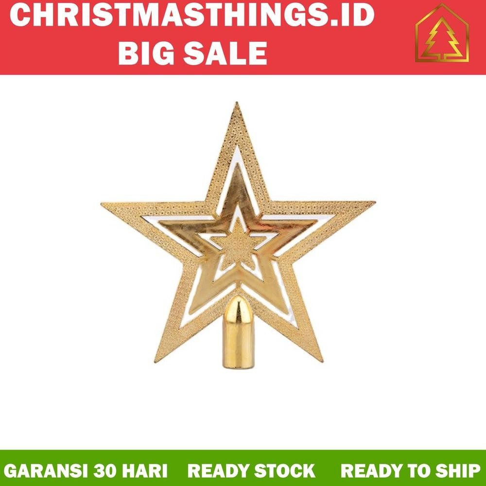 Jual HIASAN DEKORASI BINTANG POHON NATAL TOPPER CHRISTMAS TREE TOP STAR ...