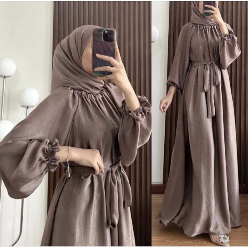 Jual Import Dress Syari Dres Muslimah Kekinian Murah Gamis Wanita Gamis ...