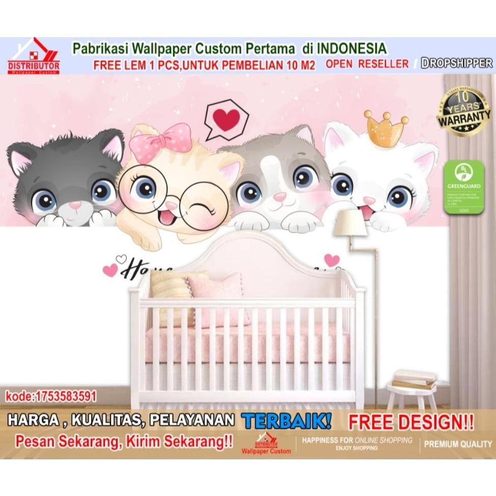 Jual Wallpaper Dinding 3D Tema Animasi Anak | Wallpaper Bedroom ...
