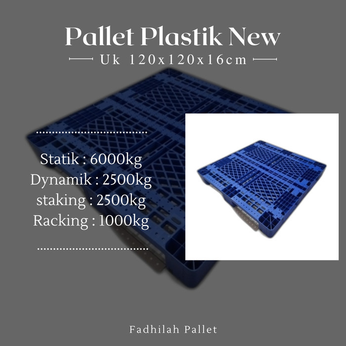 Jual PALLET PLASTIK BARU UKURAN 120x120x16cmPALET PLASTIK NEW DI ...