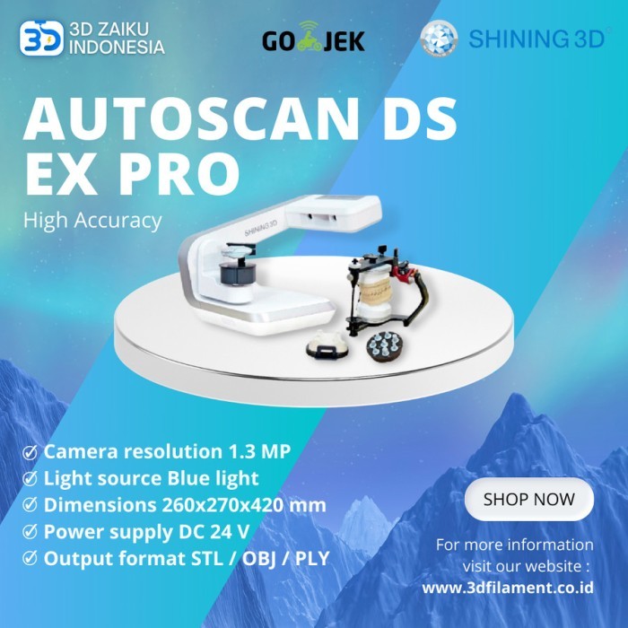 Jual NEW Dental 3D Scanner Autoscan DS EX PRO High Accuracy Texture ...