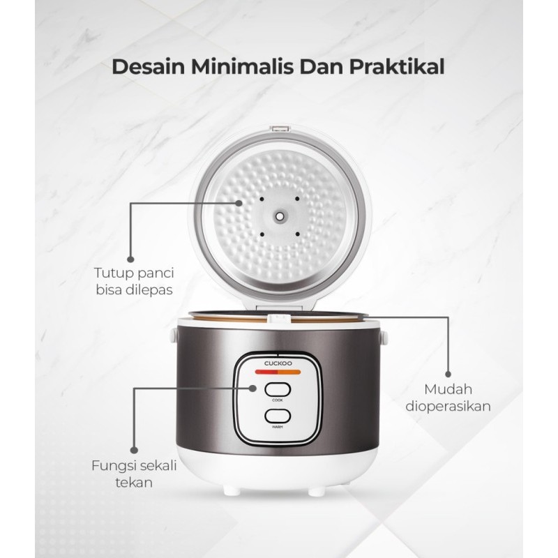 Jual Mechanical Rice Cooker 1.8 Liter CR-1005 No.1 in Korea | Shopee ...