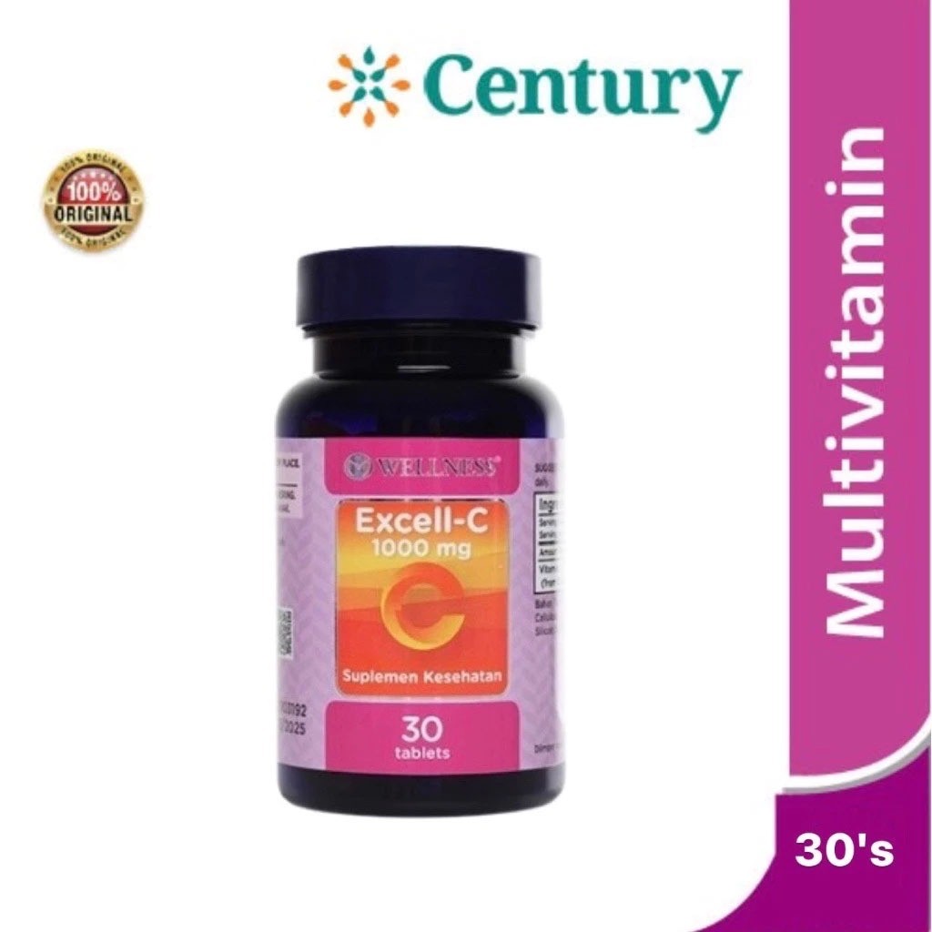 Jual WELLNESS EXCELL-C 1000mg 30 tablet/ Vitamin C 1000ng/ Daya Tahan ...
