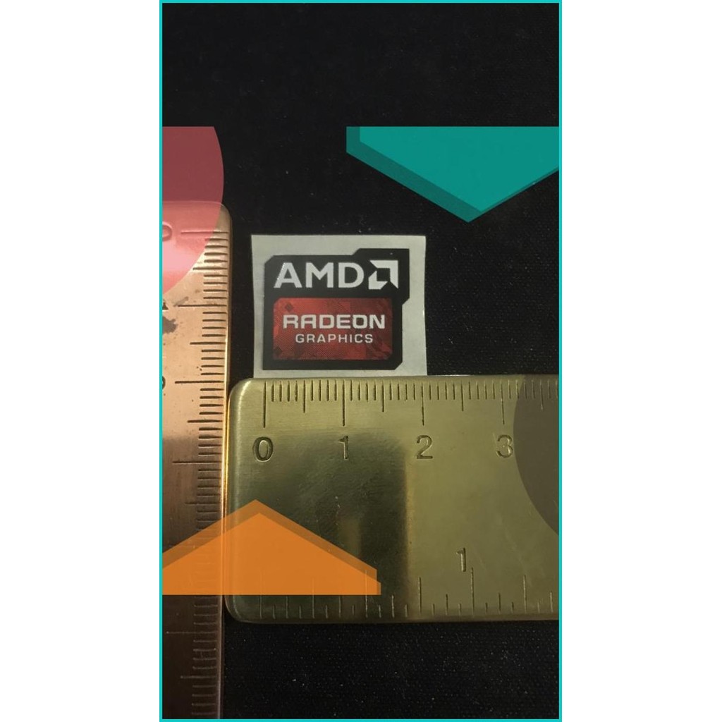 Jual Sticker stiker AMD Radeon Graphics tipe A 11OKTZ4 suku cadang ...