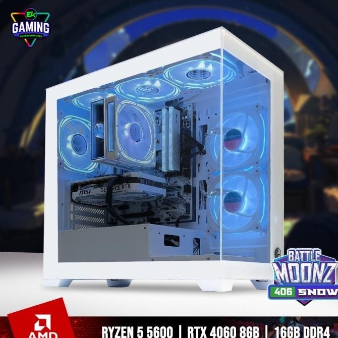 Jual Pc Rakitan Komputer Ek Gaming Battlemoonz Plus Litenv Snow Ryzen 5 Rtx 4060 Enter - Elrumi ...