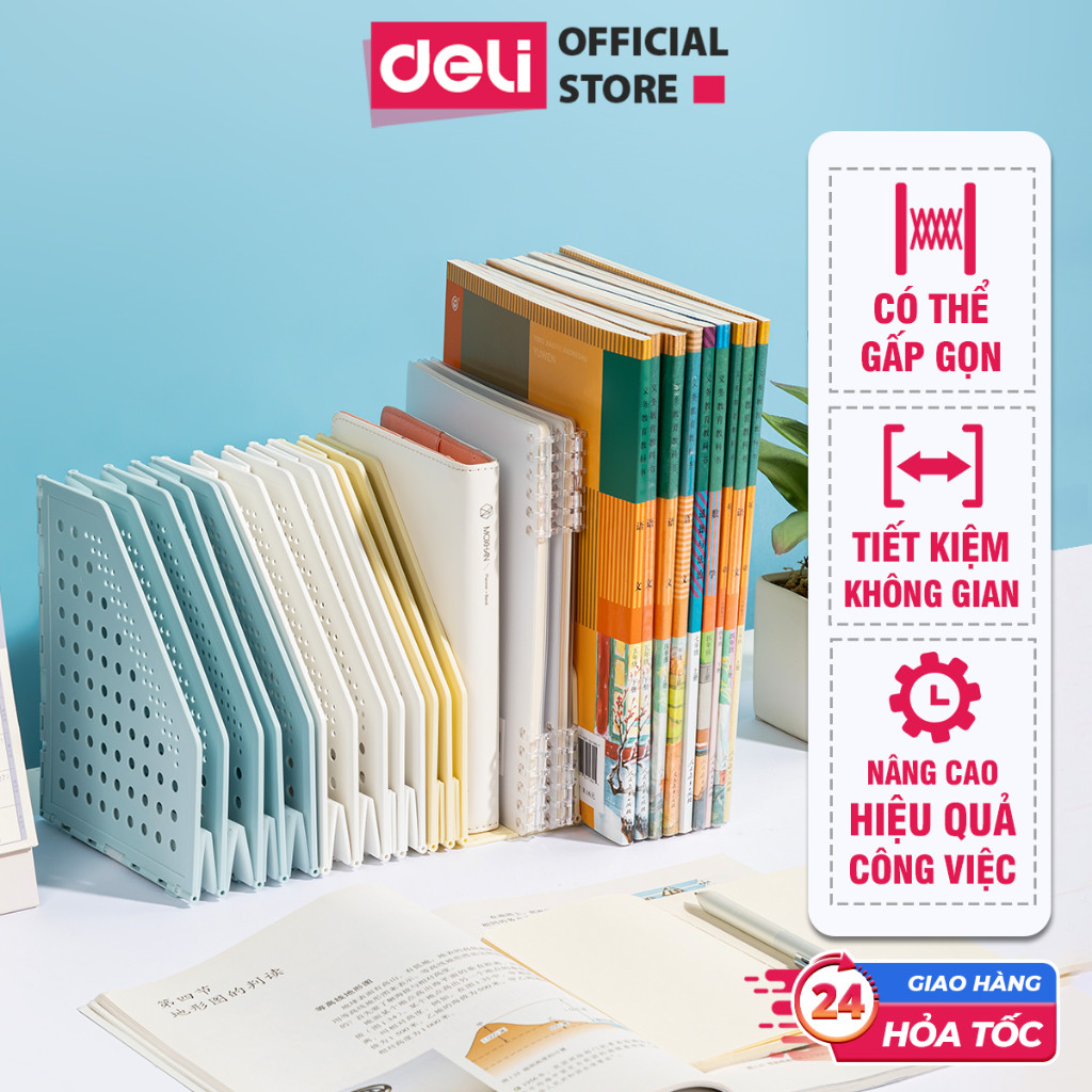 Jual Rak Dokumen Lipat Deli Rak Kertas Plastik PP Organizer Penyimpanan ...