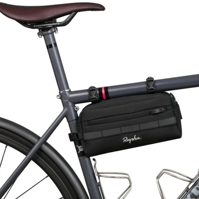 Jual Bagus Tas Stang Sepeda Rapha Handlebar Frame Bag Roadbike Mtb Gowes Black | Shopee Indonesia