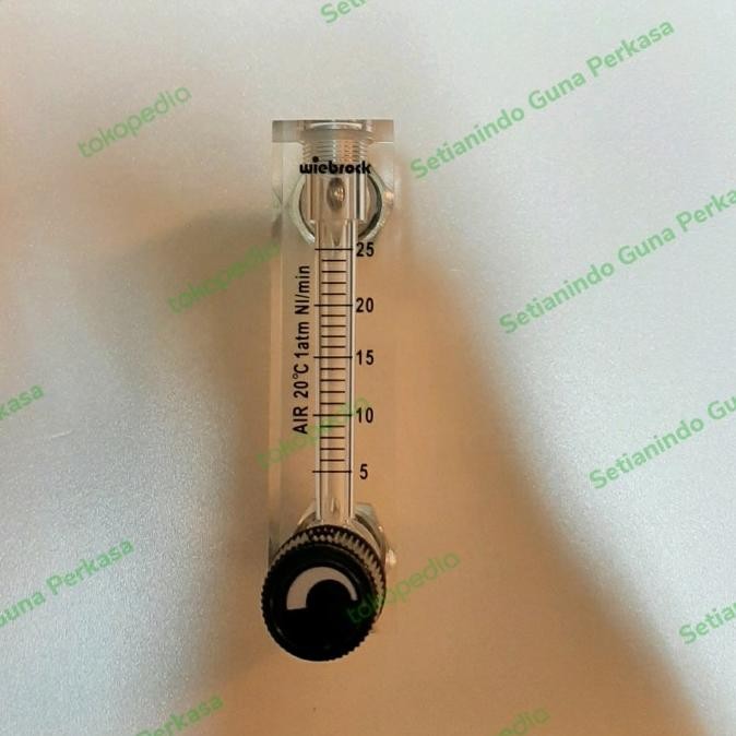 Jual Rotameter udara / gas (air), flow meter 5 - 25 NI / min | Shopee ...
