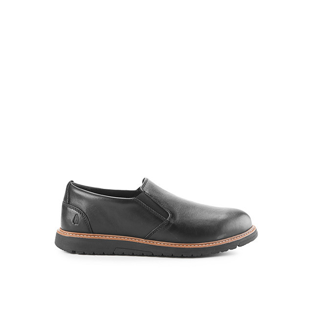Jual Hush Puppies Sepatu Pria Jenson Slip Bold Black Leather | Shopee ...