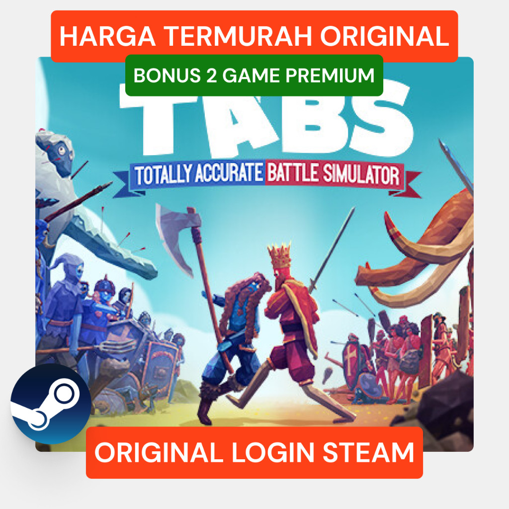 Jual TOTALLY ACCURATE BATTLE SIMULATOR TABS GAME PC LAPTOP STIM ...