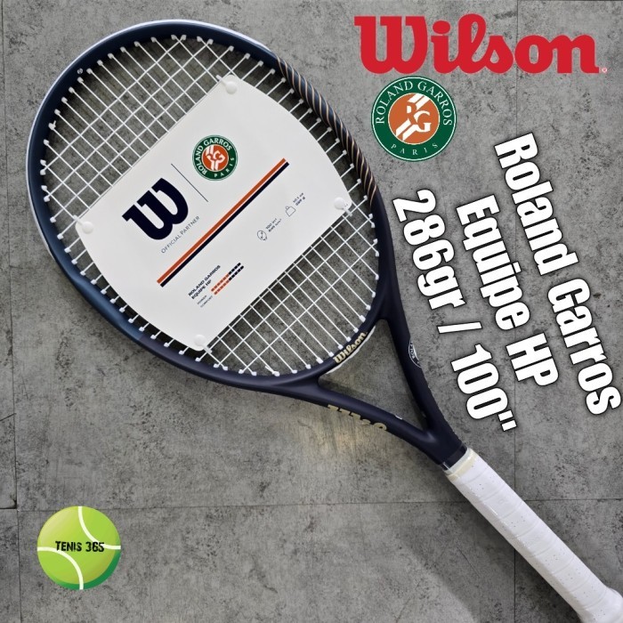 Jual Raket Tenis Wilson Roland Garros Equipe HP 2024 ( 286gr / 100 ...