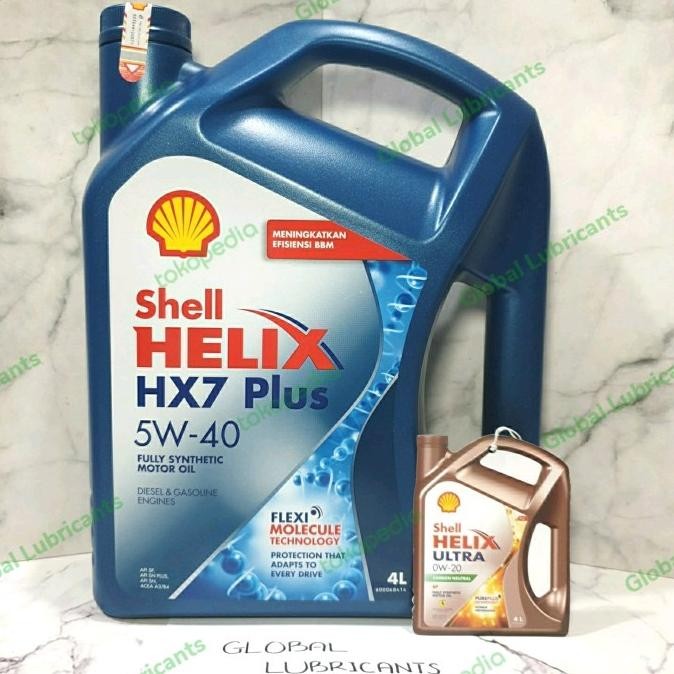 Jual Shell Helix HX7 5W-40 4 Liter SN Plus (Oli Mesin Fully Synthetic ...