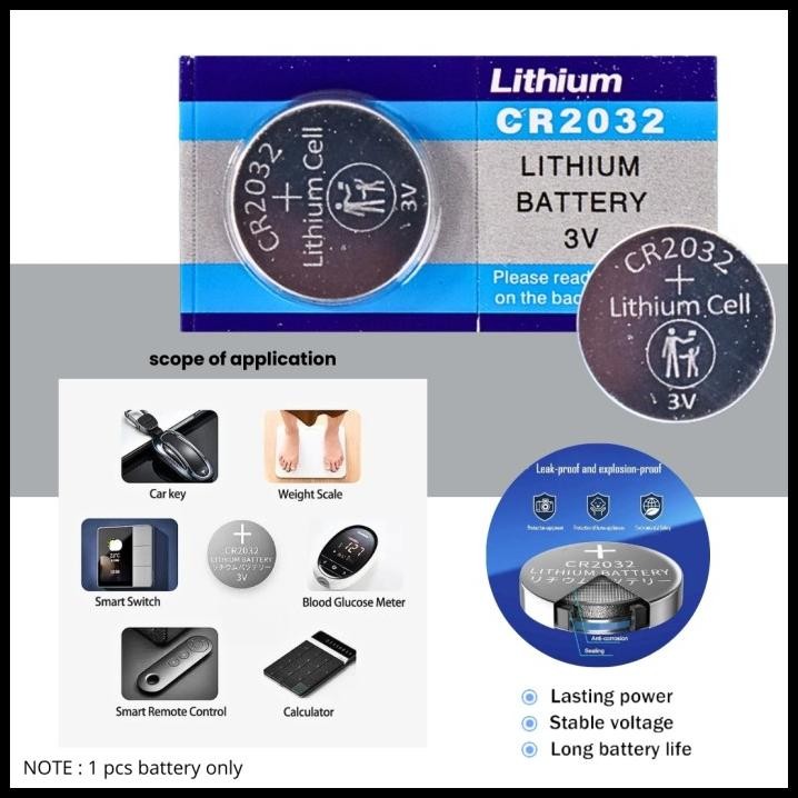 Jual Baterai Kancing Cr2032 Lithium 3V - Battery Cmos - Battery Jam Tangan | Shopee Indonesia
