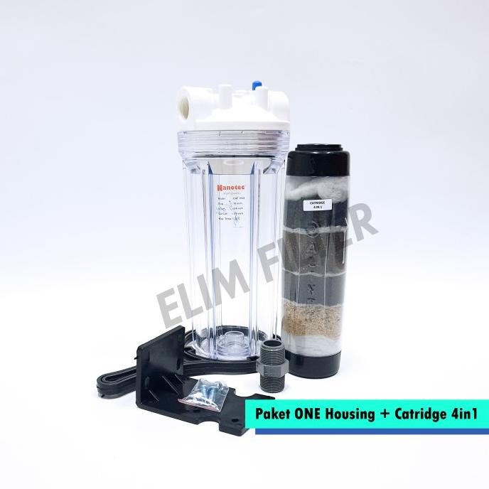 Jual FILTER AIR 4 IN 1 - SARINGAN AIR - HOUSING 10INCH CLEAR ORIGINAL ...